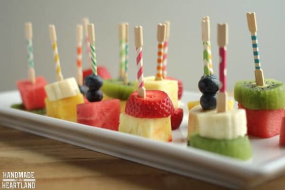 Fruit Appetizers on Toothpicks with Dip! - DIY Candy