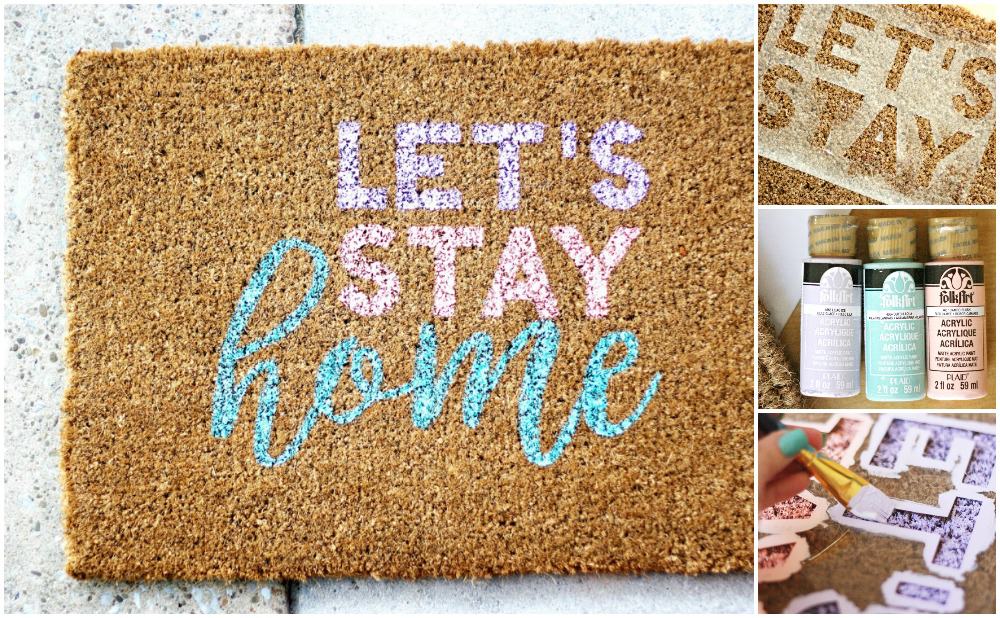 Make a Cute DIY Doormat in Three Easy Steps! - DIY Candy