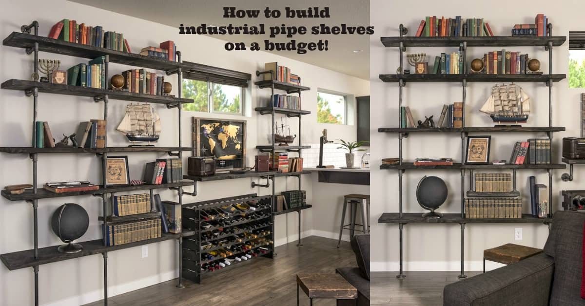 *Budget Friendly* DIY Industrial Pipe Shelving - DIY Candy