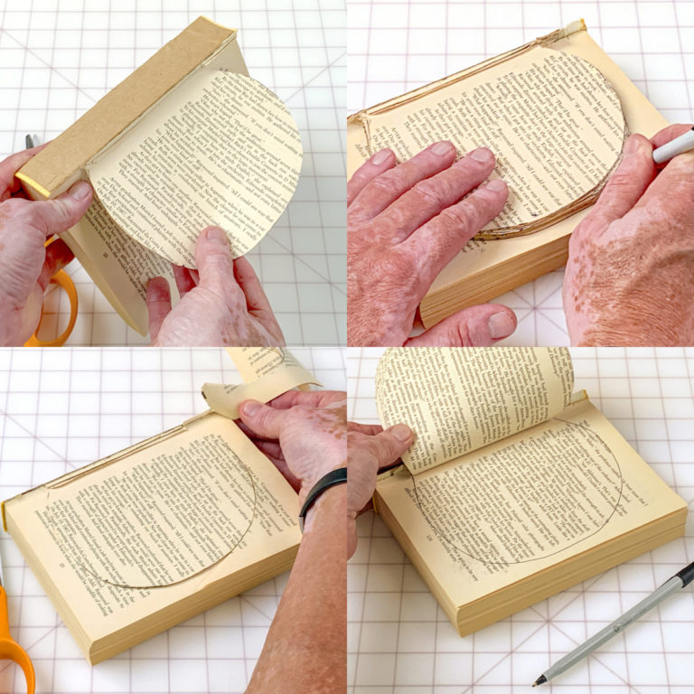 A Book Page Pumpkin is Perfect Fall Decor - DIY Candy