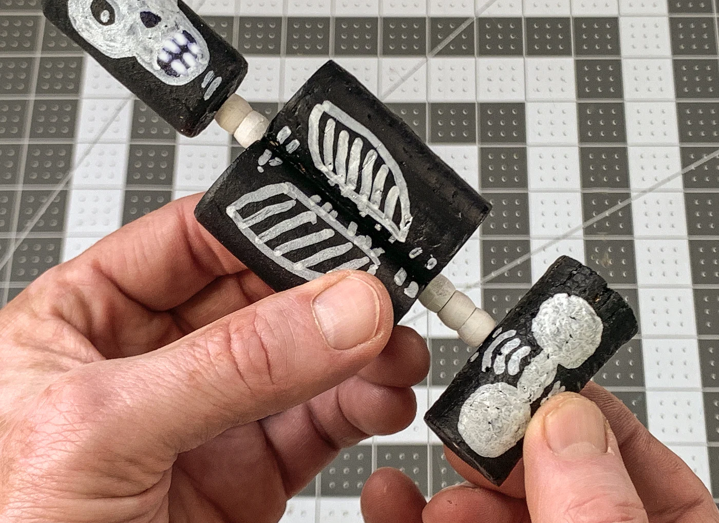 Wine Cork Skeleton for Halloween Decorating - DIY Candy