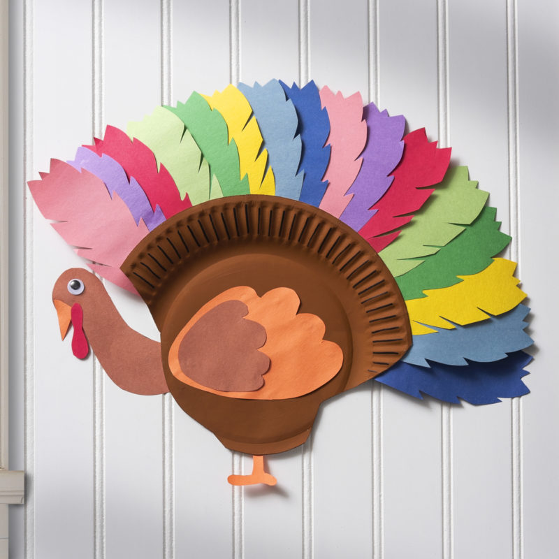 Paper Plate Turkey for a Fun Kids' Thanksgiving - DIY Candy