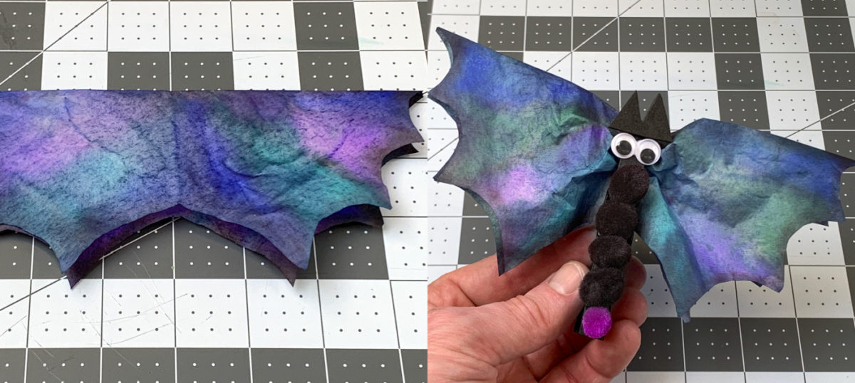 Coffee Filter Bats for Halloween Fun! - DIY Candy