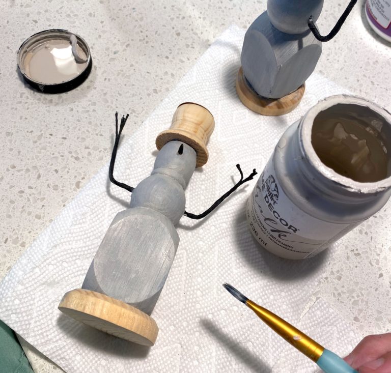 Snowman Candlesticks for Winter Decor - DIY Candy