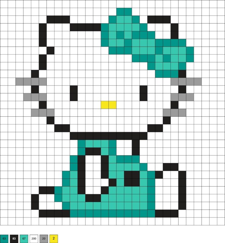 Hello Kitty Perler Beads (15+ Free Patterns!) - DIY Candy