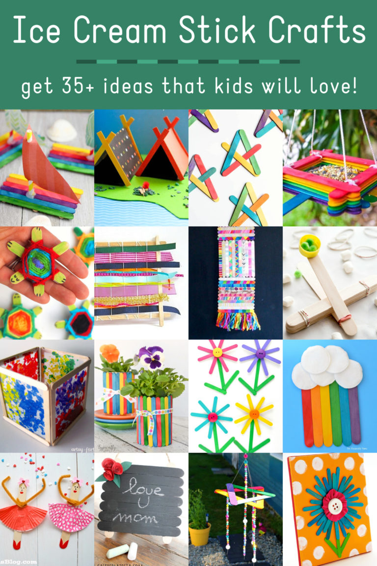 35+ Ice Cream Stick Crafts Your Kids Will Love! - DIY Candy