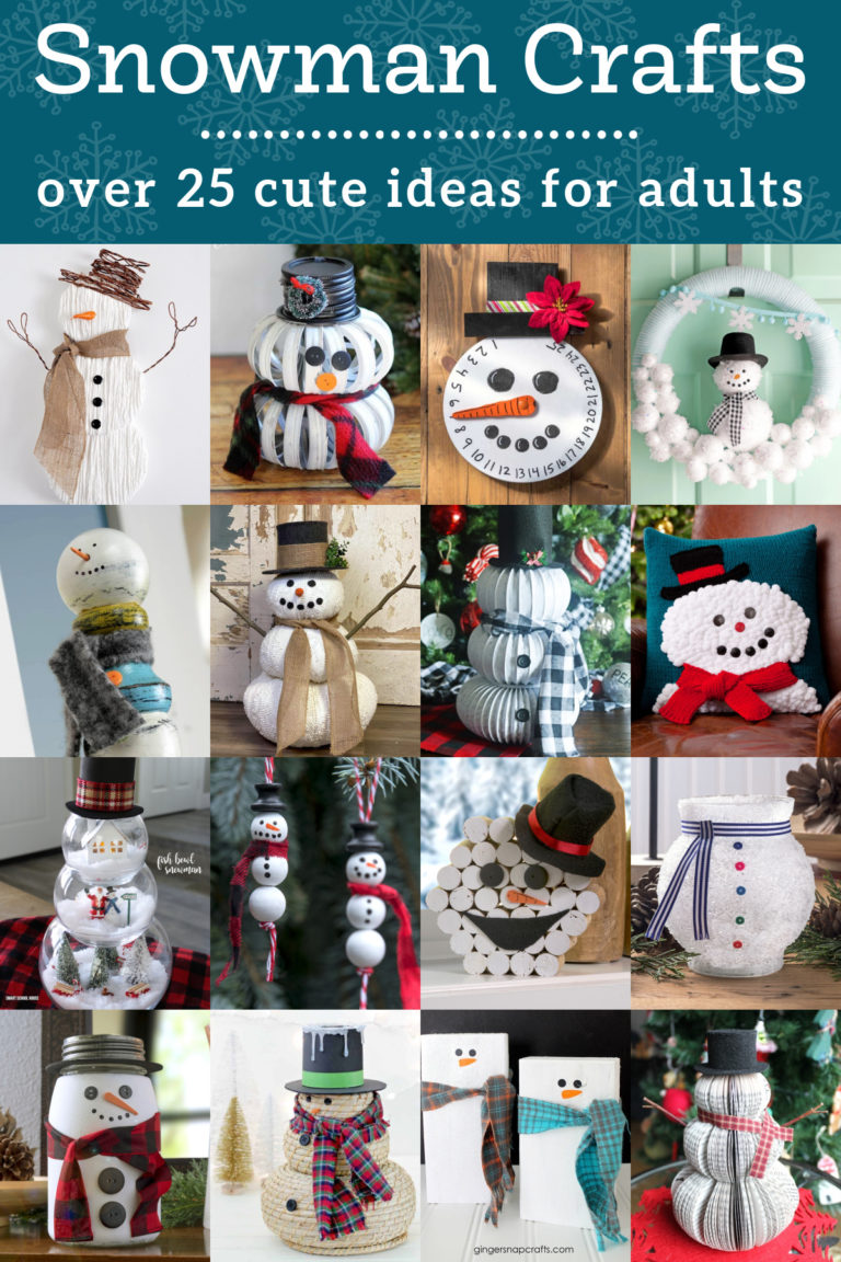 Snowman Crafts for Adults This Winter - DIY Candy