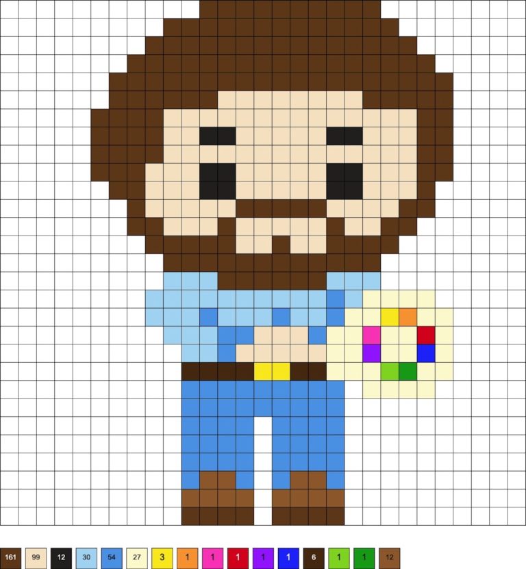 Bob Ross Perler Beads (Free Patterns) - DIY Candy