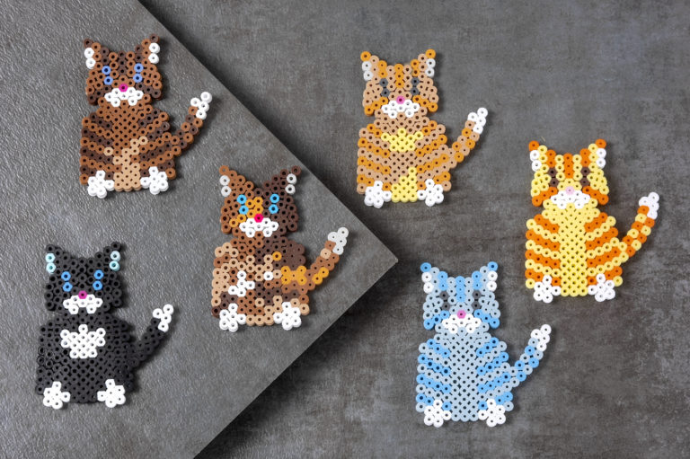 Cat Perler Beads (Over 50 Free Patterns!) - DIY Candy