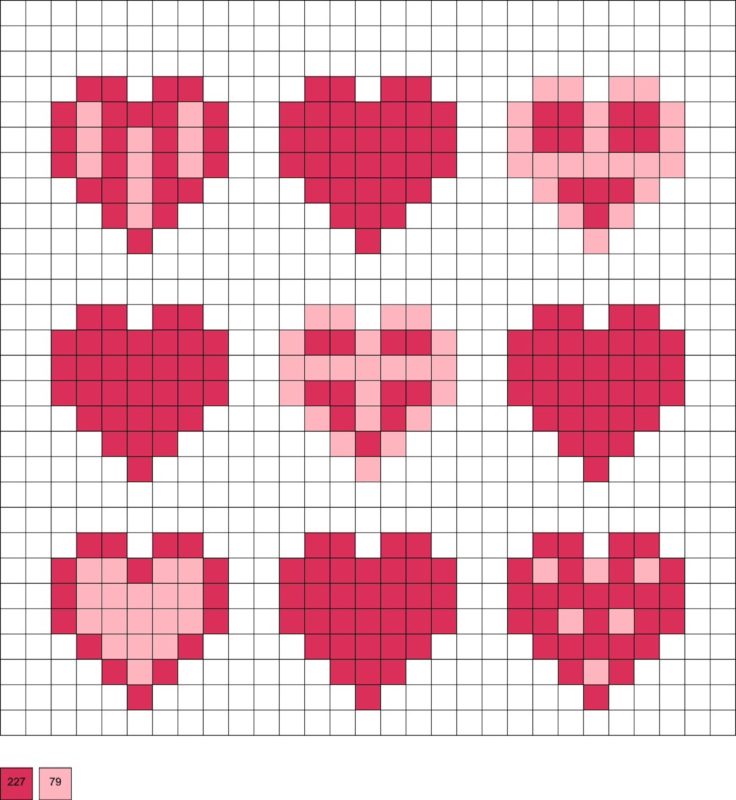 Heart Perler Beads (35+ Free Patterns!) - DIY Candy