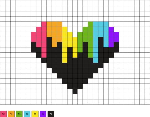 Heart Perler Beads (35+ Free Patterns!) - DIY Candy