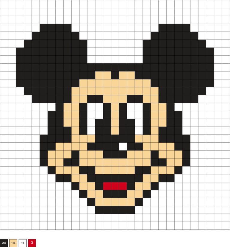 Mickey Mouse Perler Beads (30+ Free Patterns!) - DIY Candy