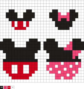 Mickey Mouse Perler Beads (30+ Free Patterns!) - DIY Candy