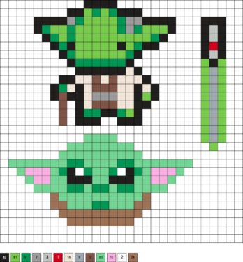 Baby Yoda Perler Beads (10+ Free Patterns!) - DIY Candy