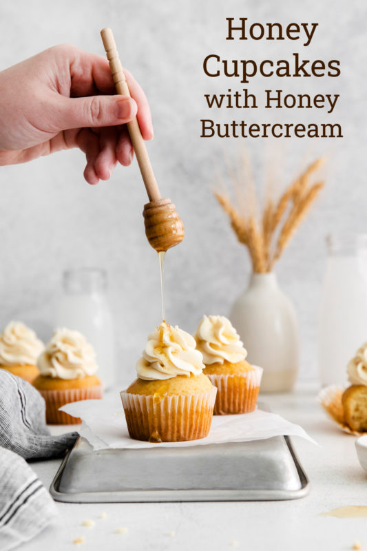 Honey Cupcakes with Honey Buttercream Icing - DIY Candy