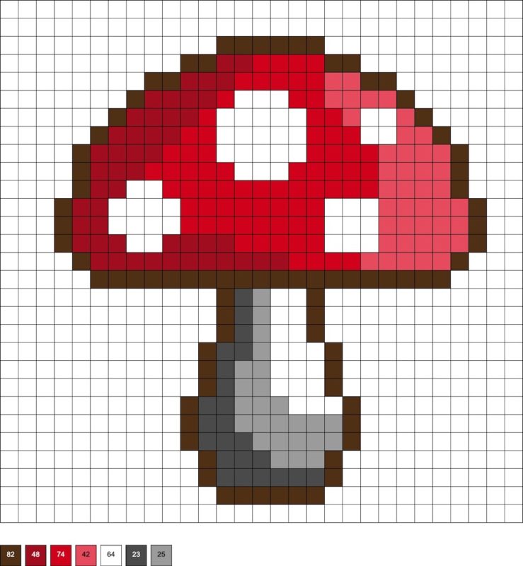Mushroom Perler Beads (25+ Patterns!) - DIY Candy