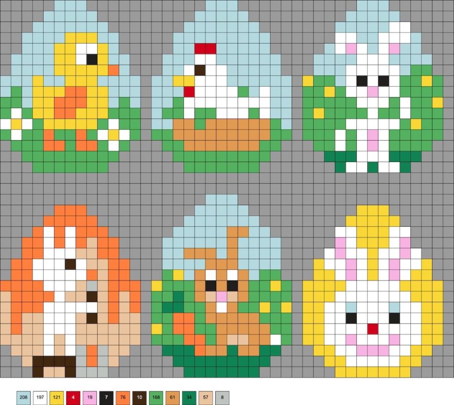 Easter Perler Beads (50+ Free Patterns!) - DIY Candy