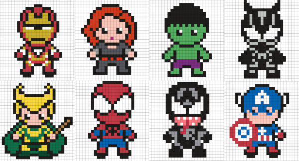 Superhero Perler Beads (Marvel & DC Patterns!) - DIY Candy