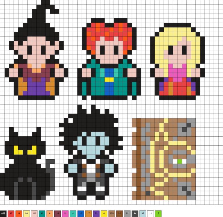 Halloween Perler Beads (50+ Free Patterns!) - DIY Candy