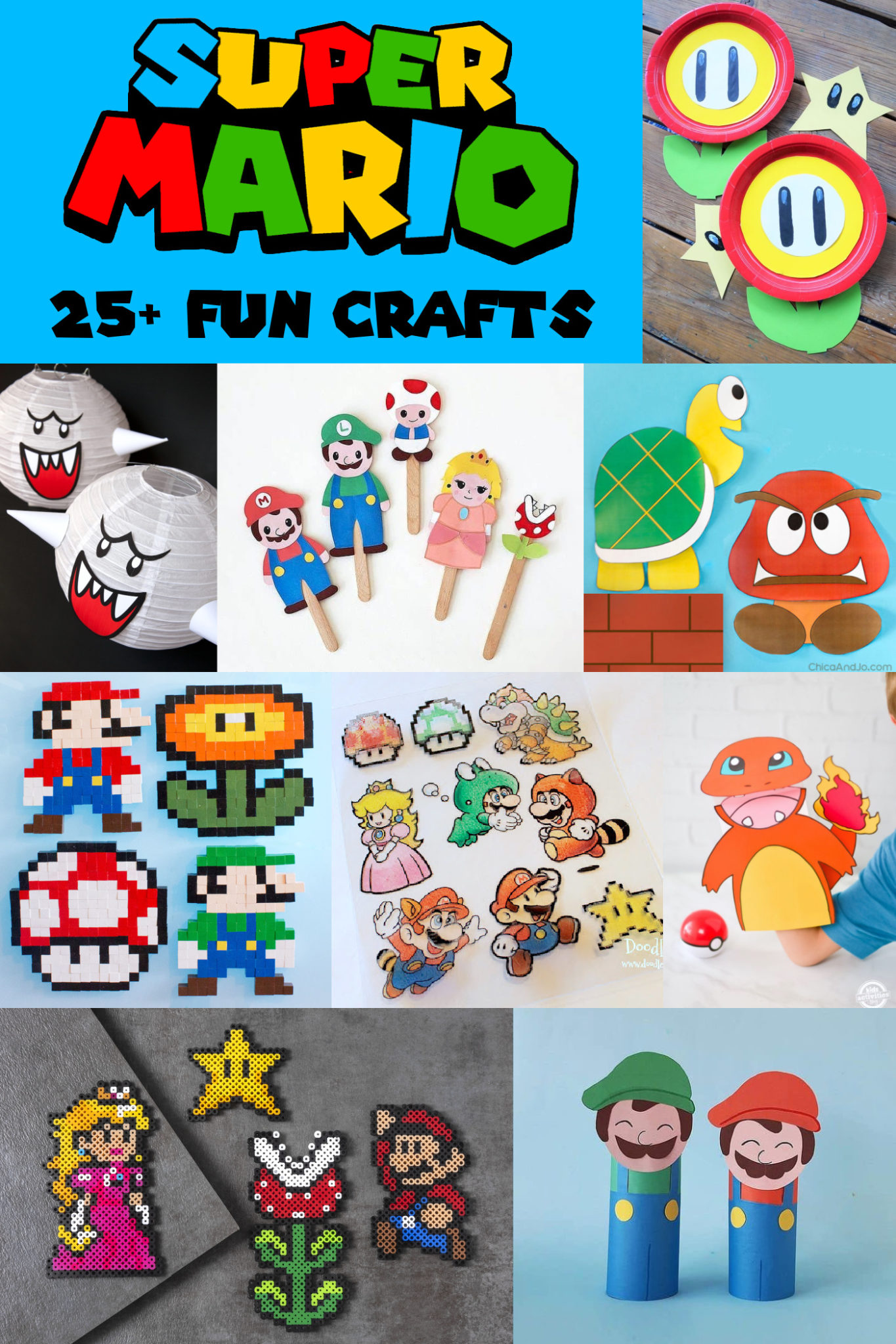 Super Mario Crafts for Kids and Adults - DIY Candy