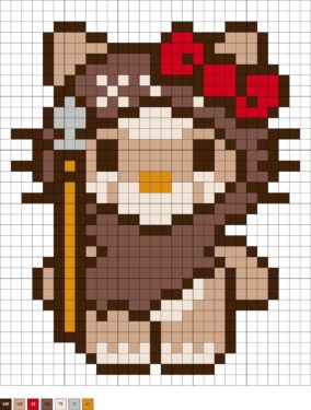 Hello Kitty Star Wars Perler Beads - DIY Candy