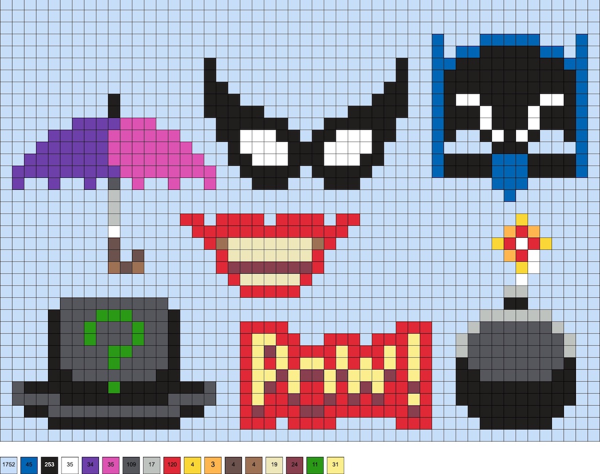Batman Perler Beads (50+ Free Patterns!) - Artshow24