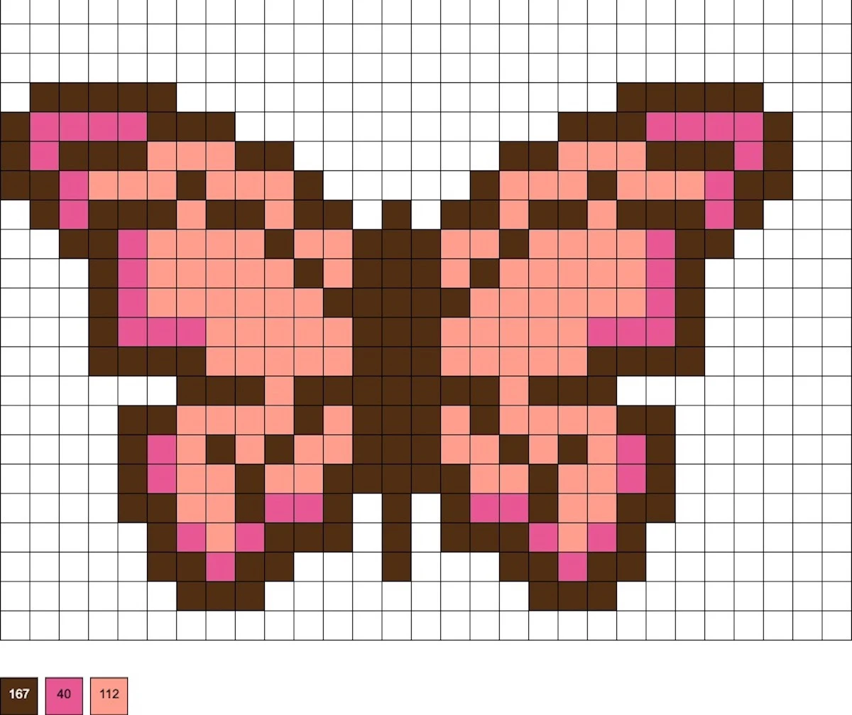 Butterfly Perler Beads (30+ Free Patterns!) - Artshow24