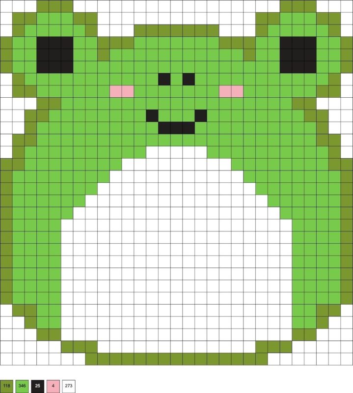 Frog Perler Beads (35+ Free Patterns!) - Artshow24