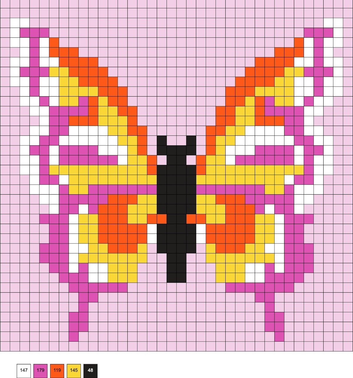 Butterfly Perler Beads (30+ Free Patterns!) - Artshow24