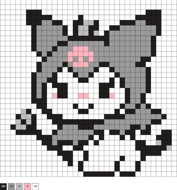 Kuromi Perler Beads (20+ Free Patterns) - Artshow24