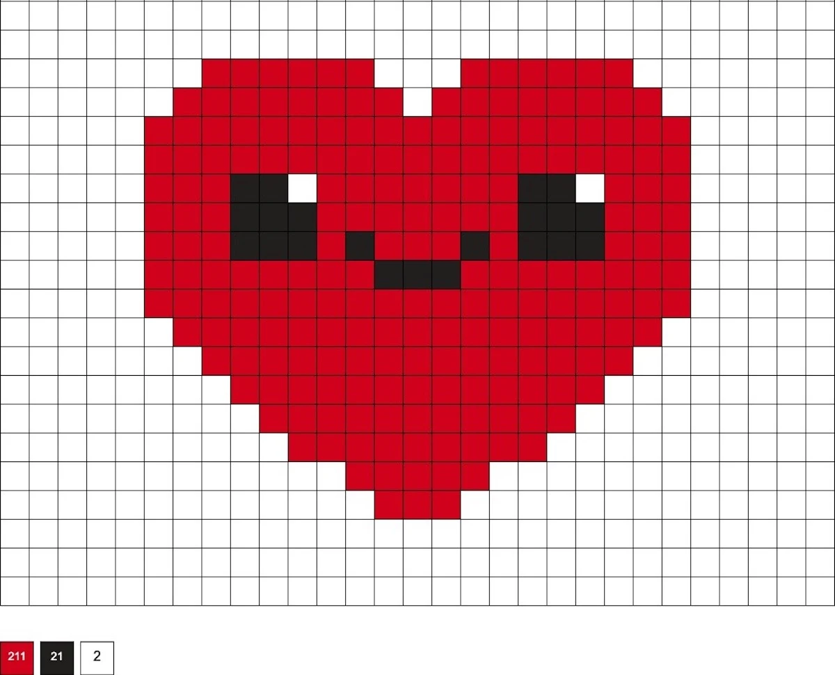 Heart Perler Beads (35+ Free Patterns!) - DIY Candy