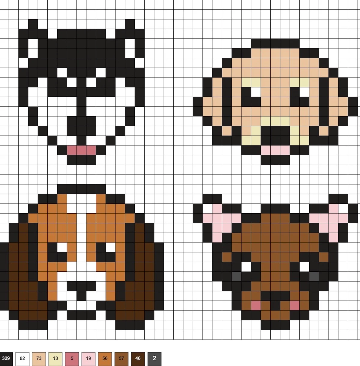 Dog Perler Beads (60+ Free Patterns!) - beadsideas.com