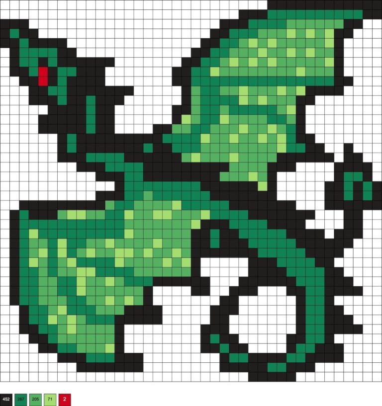 Dragon Perler Beads (20 Free Patterns!) - Artshow24