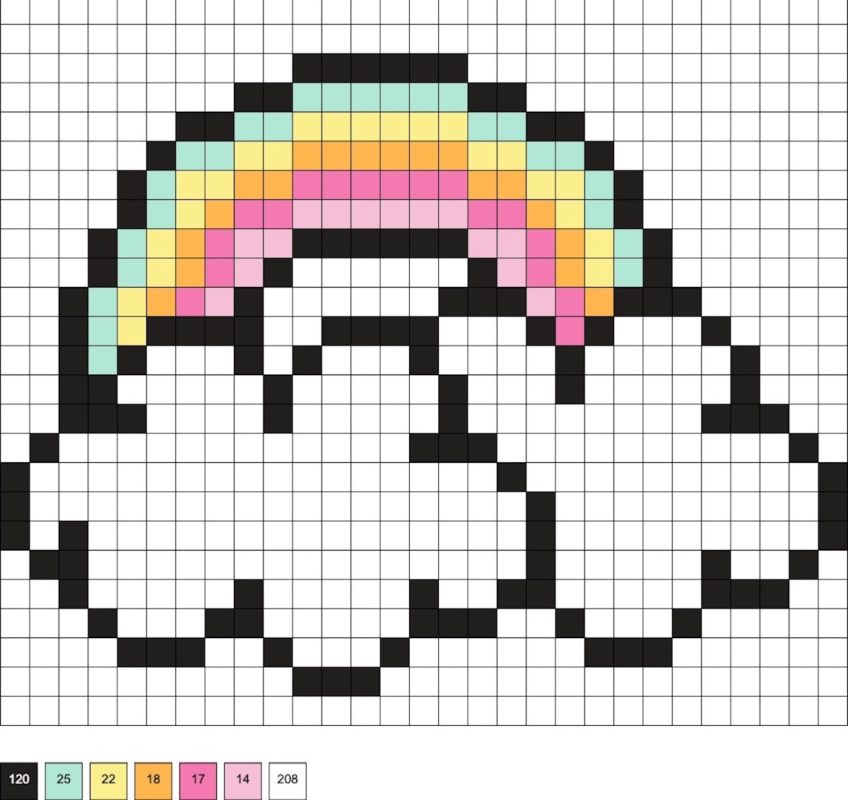 Rainbow Perler Beads (20+ Free Patterns) - DIY Candy