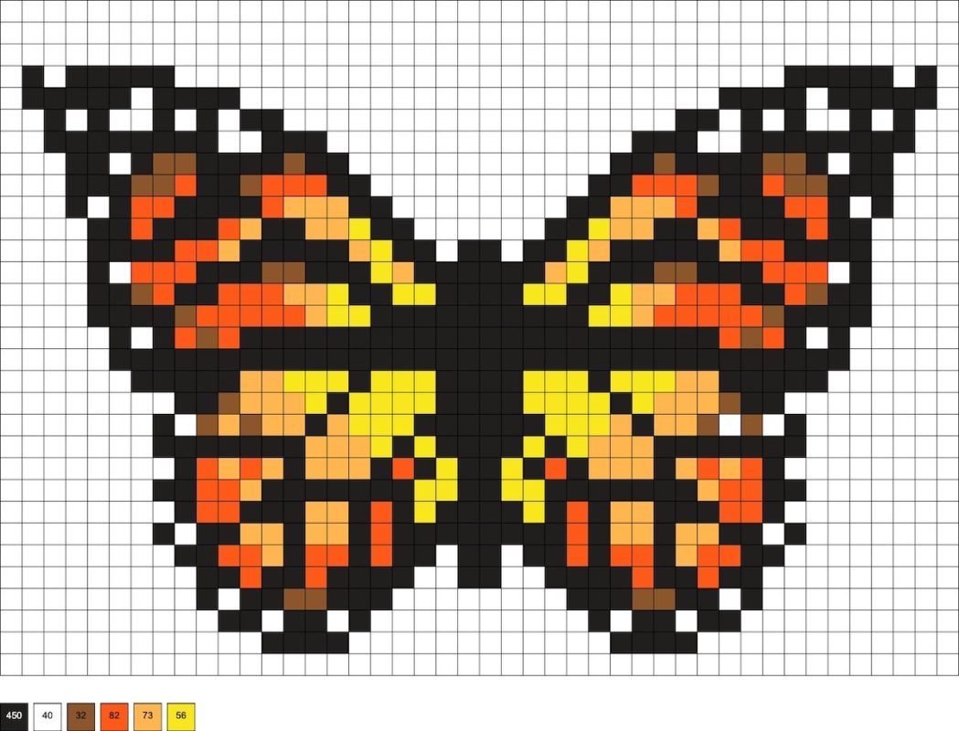 Butterfly Perler Beads (30+ Free Patterns!) - Artshow24