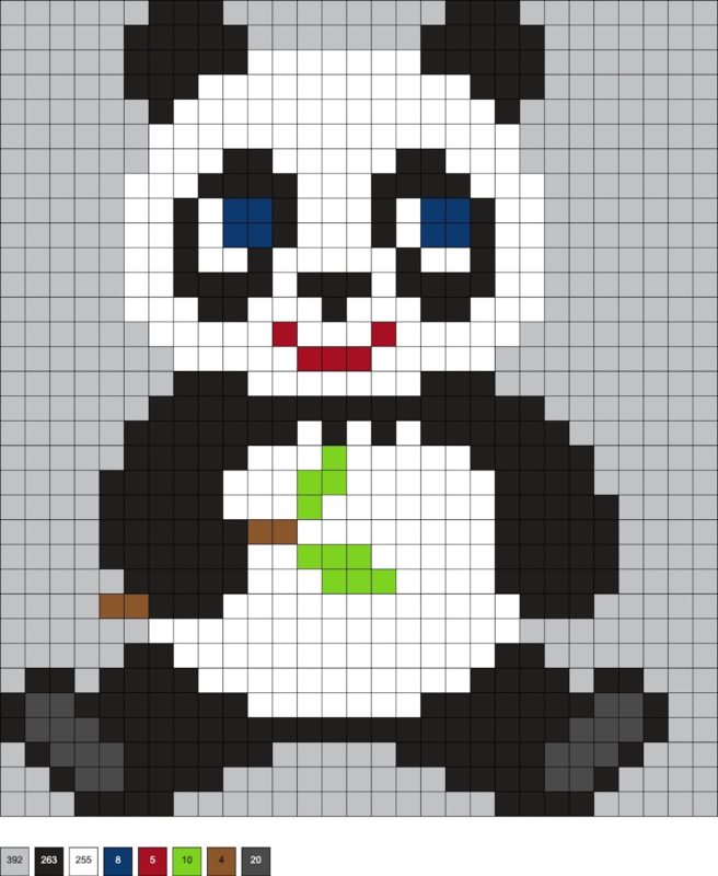 Panda Perler Beads (20+ Free Patterns) - Artshow24