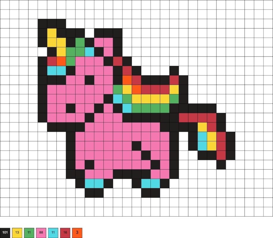 Unicorn Perler Beads 30 Free Patterns Diy Candy