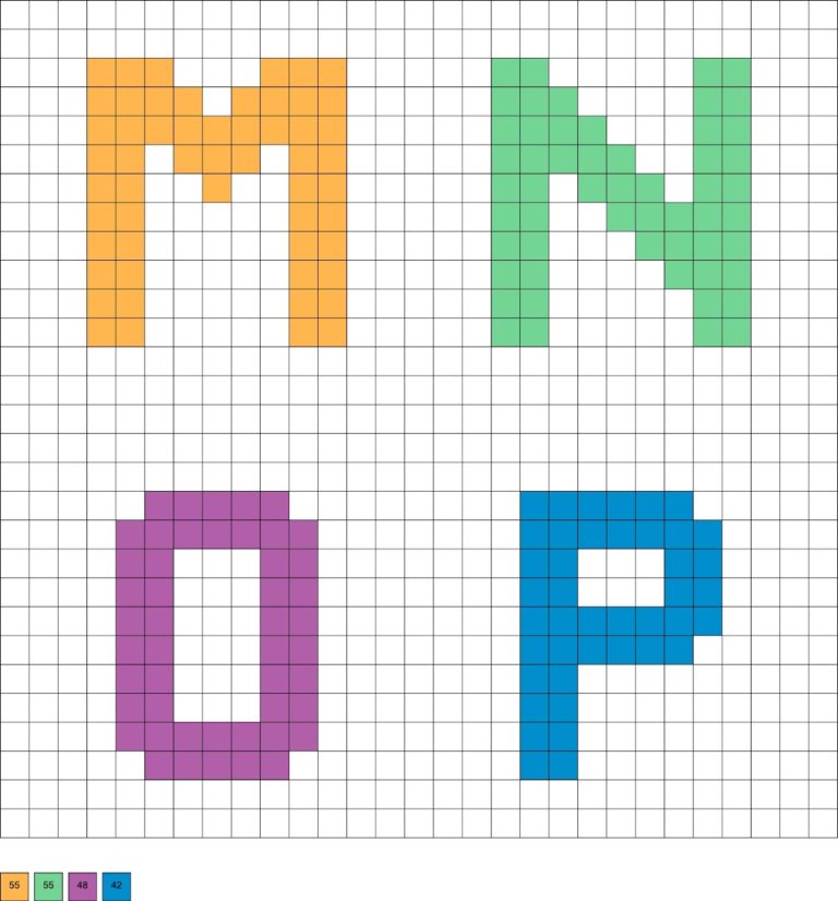 Perler Bead Letters (Six Alphabets) - DIY Candy
