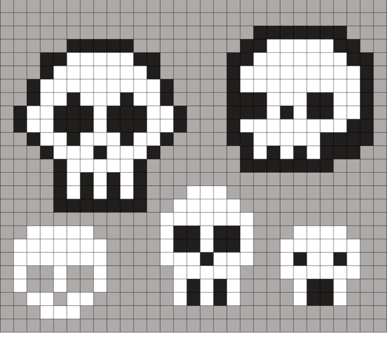 Skull Perler Beads (25+ Free Patterns) - DIY Candy