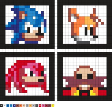 Sonic Perler Beads (30+ Free Patterns) - DIY Candy