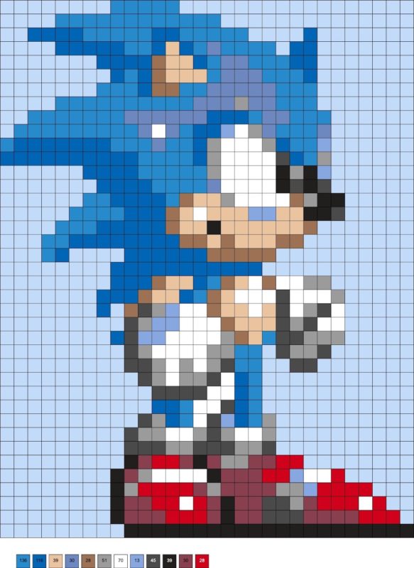 Sonic Perler Beads (30+ Free Patterns) - Artshow24
