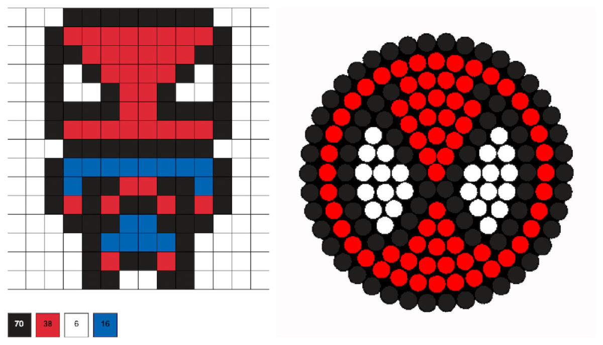 Spider Man Perler Beads (10+ Free Patterns) - DIY Candy
