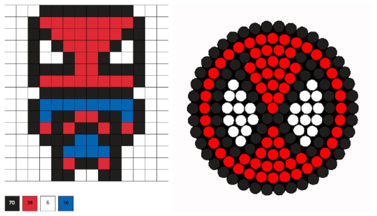 Spider Man Perler Beads (10+ Free Patterns) - DIY Candy