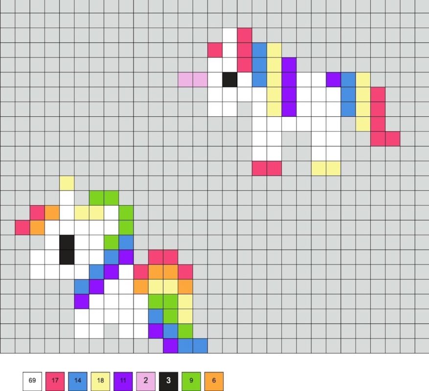 Unicorn Perler Beads (30+ Free Patterns) - DIY Candy