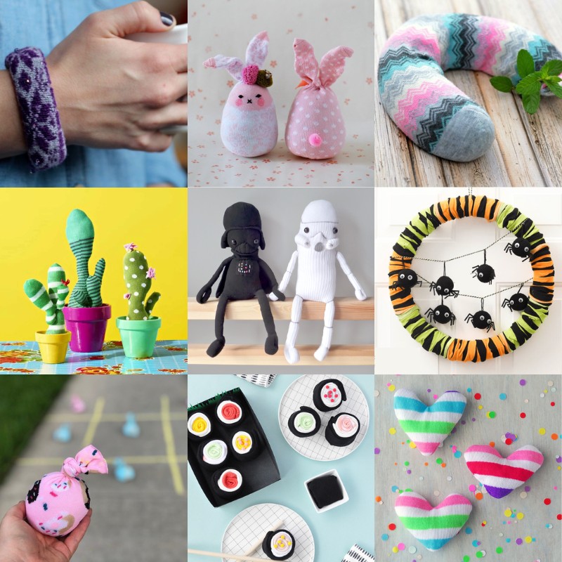 Sock Crafts for Both Kids & Adults! - DIY Candy